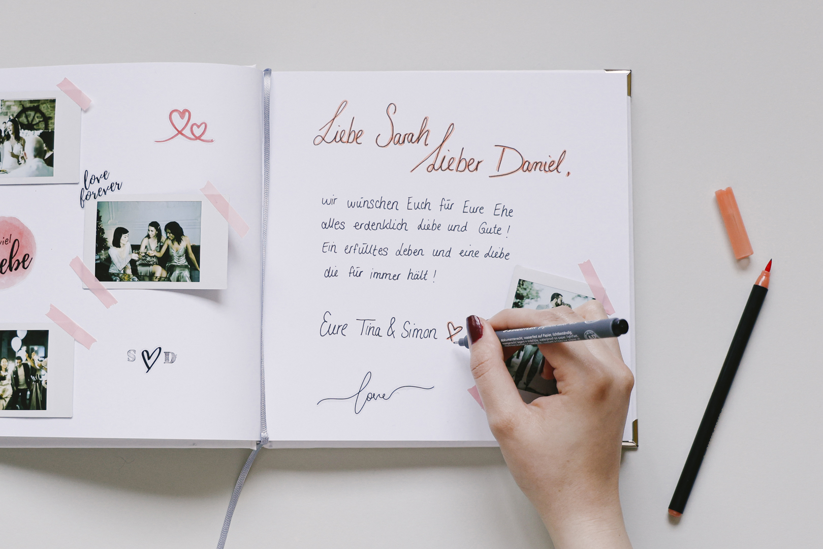 6 schöne DIY Ideen für euer Gästebuch an eurem Hochzeitstag